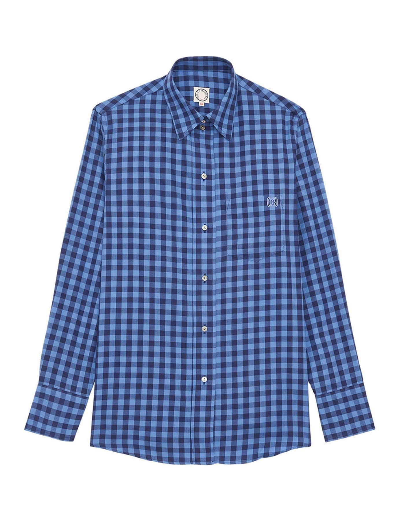 Maureen blue checkered shirt